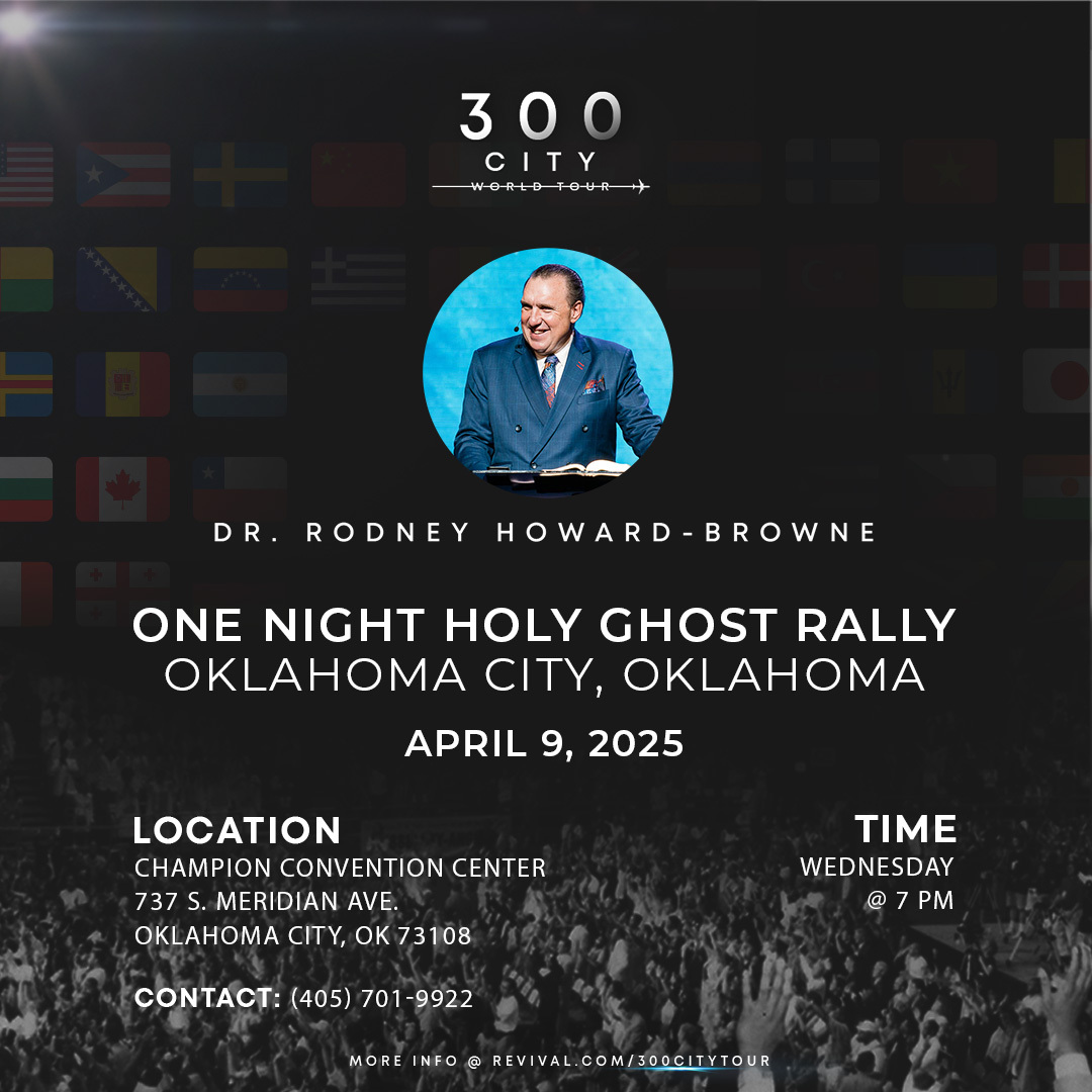 One Night Holy Ghost Rally with Dr. Rodney Howard Browne – Great Faith ...